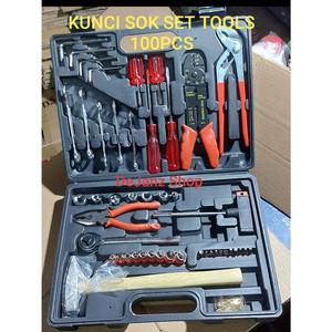 Jual Tool Kit Set 100Pc - Toolkit Set 100 Pc - Alat Pertukangan Komplit ...
