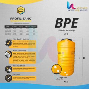 Jual Toren Air Profiltank Bpe 1200 Tandon Tangki Profil Tanki Air ...