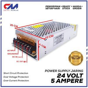 Jual POWER SUPPLY 24V/5A SWITCING Switching Power Supply PSU 24V 5A ...