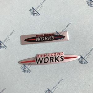 Jual Emblem 3D Alumunium Mini Cooper John Cooper Works Sticker Plat ...