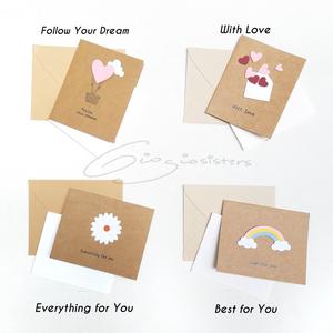 Jual Rustic Flower Cards | Kartu Ucapan Bunga | Flower Card | Kartu ...