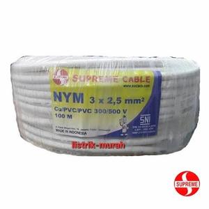 Jual Supreme NYM 3x2.5 mm2 Kabel Listrik 100Meter 100m Kawat Tunggal ...