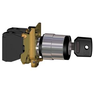 Jual SCHNEIDER KEY SWITCH MODULAR 3 POSISI STAY PUT 2NO TYPE METAL ...