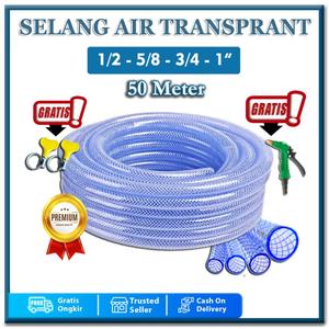 Jual SELANG AIR 1/2 5/8 3/4 1 INCH 50 METER 1 ROL SERAT BENANG ...
