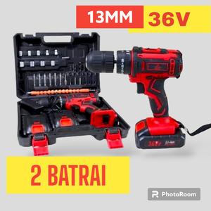 Jual Mesin Bor Cas 2baterai-35NM Mesin Bor Baterai Cordless -bor Impact ...