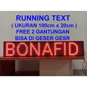 Jual LED Running Text OUTDOOR, MERAH 100 cm x 20 cm + WIFI 100cm x 20cm ...