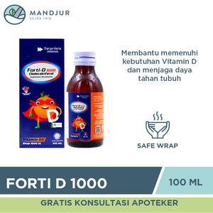 Jual Forti-D 1000 Sirup 100 mL - Suplemen Vitamin D - Jakarta Pusat ...