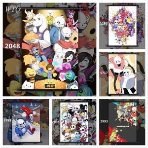 Jual Undertale Sans Frisk Toriel Papyrus Anime Posters Canvas - Kota ...