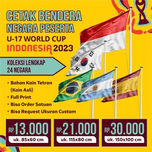 Jual BENDERA PIALA DUNIA WORLD CUP U-17 2023 PROMO TERMURAH - BRAZIL ...