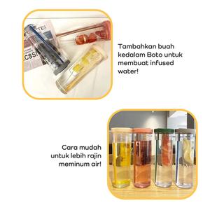 Jual Ikone Boto Botol Minuman Aesthetic Botol Minuman Detox Infused ...
