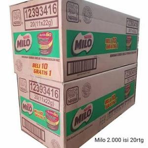 Jual MILO ACTIV GO 22GR x 11 SACHET 1 DUS ISI 20 RENCENG - Jakarta ...