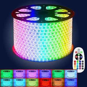 Jual Lampu LED Strip Light RGB 100 Meter SMD 5050 AC 220V / Remote ...