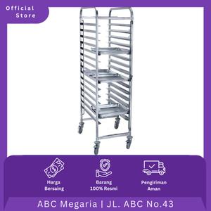 Jual Getra Gastronom Bakery Trolley / Troli Roti Stainless Steel GNT15 ...