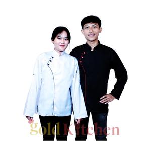 Jual BAJU KOKI CHEF JACKET SERAGAM KERJA KITCHEN PRIA WANITA LENGAN ...