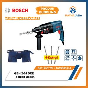 Jual Mesin Bor Beton Bosch GBH 2-26 DRE Rotary Hammer + Acc Sabuk ...