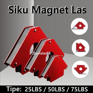 Jual Siku Magnet Las 3'' 4'' 5'' Welding Magnet 25LBS 50LBS 75LBS 3 4 5 ...