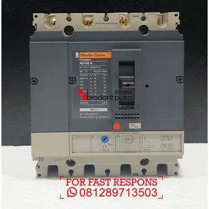 Jual MCCB MCB Merlin Gerin NS100 N Schneider 4P 80A Best - Kota ...