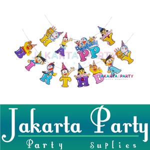 Jual Banner HBD Doraemon #2 / Bunting Flag Doraemon / Party flag ...