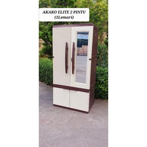 Jual LEMARI PLASTIK AKAKO 2 PINTU ELITE & 1 SUSUN LEMARI MODEL ...