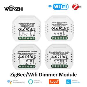 Jual Wifi/ZigBee Dimmer 1/2 Way Gang LED Light Switch Module Automation ...