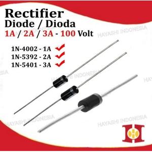 Jual Diode Dioda Rectifier 1N4002 1N5392 1N5401 1A 2A 3A Ampere 100V ...