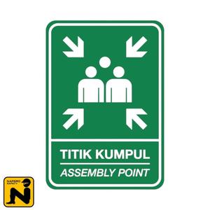 Jual Papan Rambu sign titik kumpul assembly point - Kab. Sleman ...