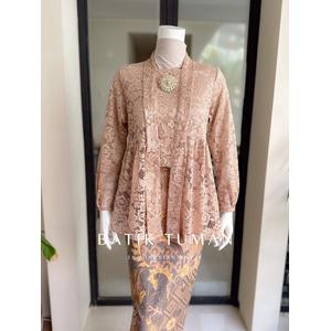 Promo bagus sartika kebaya kutu baru kartini brokat warna mocca nude ...