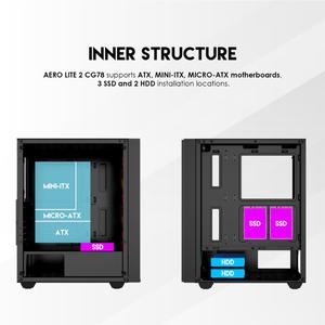 Jual Fantech Aero CG78 Tempered Glass Casing Komputer PC Gaming Case ...