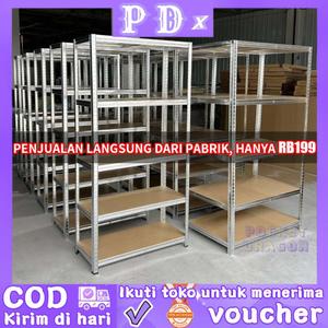 Jual Pocket Dragon Rak Besi Siku 5 susun serbaguna rak Besi boltless ...