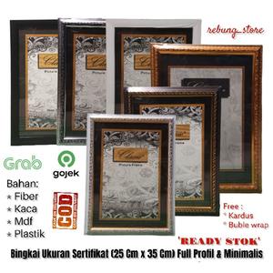 Jual Bingkai / Frame / Pigura Foto Sertifikat / A4 Tepi (25 Cm X 35 Cm ...