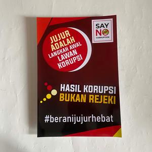 Jual Poster Jujur Langkah Awal Lawan Korupsi, Poster Anti Korupsi ...