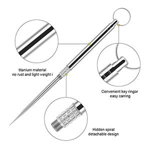 Jual MO Portable Titanium Toothpicks Pocket Toothpick Metal Toothpic ...