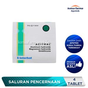 Jual ACITRAL STRIP 4 TABLET / OBAT MAAG / KIMIA FARMA - Jakarta Pusat ...