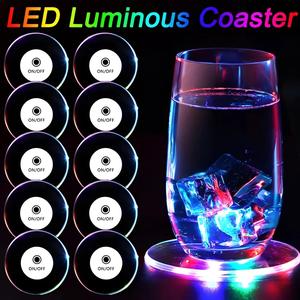 Jual MO LED Luminous Coaster Holder Mug Stand Light Bar Mat Table Pl ...
