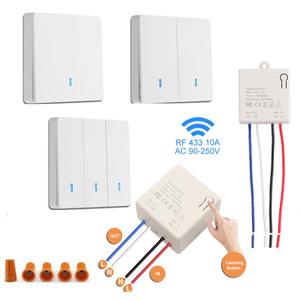 Jual Universal 433Mhz Wireless Switch Wall Panel Smart Lmap/LED ...