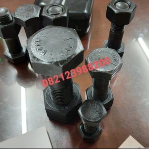 Jual terbagus baut mur baja htb a325 3/4 x 2 m19 x 50 hex bolt nut a325 ...
