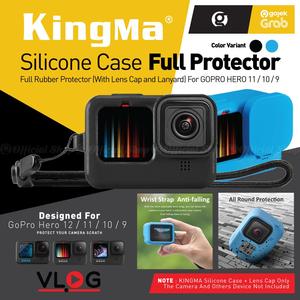 Jual KingMa Silicone Case GoPro HERO 9 + Lens Cover & Lanyard Cover Silikon - BLACK - Jakarta ...