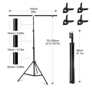 Jual Tiang Backdrop Background Foto Produk Studio Stand Tripod T 150x ...