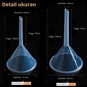 Jual Corong Plastic Funnel Laboratorium Corong Kimia 50mm 60mm 75mm ...