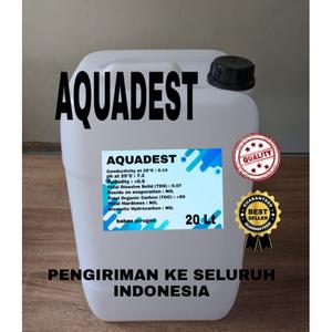 Jual Aquadest aquades / Distilled water / air suling ukuran 20 liter ...