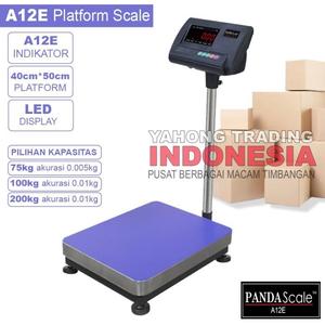 Jual Timbangan Duduk Digital Bench Scale PANDA SCALE A12E 75kg 100kg 200kg - 200kg*0.01kg ...