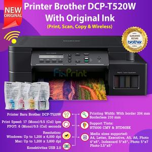Jual Printer Brther Ink Tank DCP-T520w Inktank DCP T520w T520 Print ...