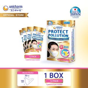 Jual Masker Unicharm Protect Pollution 3D Mask - isi 24 pcs - Jakarta ...