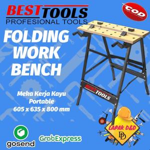 Jual Jual Meja Kerja Kayu Portable Folding Work Bench Workbench Murah ...