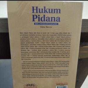 Jual Buku Original Hukum Pidana Edisi Revisi Berdasarkan Kuhp 2023 ...