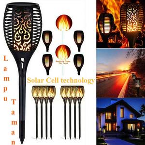 Jual Ready Lampu Taman Obor Ar Led Lampu Tancap Model Obor Tenaga Surya ...