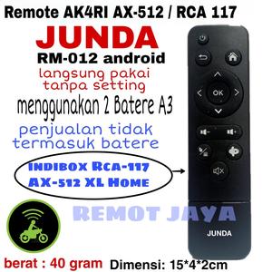 Jual REMOTE AKARI AX-512 XL HOME INDIBOX RCA-117 STB SET TOP BOX JUNDA 012 - Jakarta Utara ...