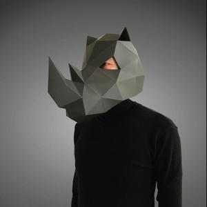 Jual Diy Papercraft Topeng Badak Rhino Mask Prewed Pesta Properti Foto ...