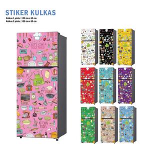 Jual Stiker Kulkas 1 Pintu dan Sticker Kulkas 2 pintu Lets Cook ...