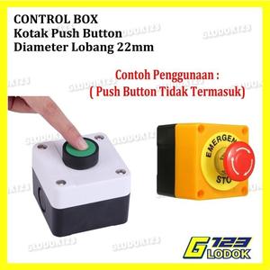 Jual Control Box Kotak Switch Push Button 1 2 3 4 Lubang 22mm Putih ...